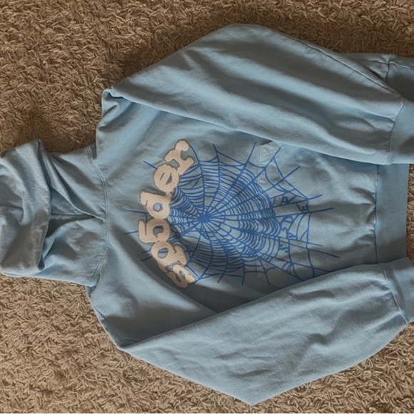 Sp5der | Other | New Sp5der Web Hoodie Sky Blue Spider All Sizes Sxl ...